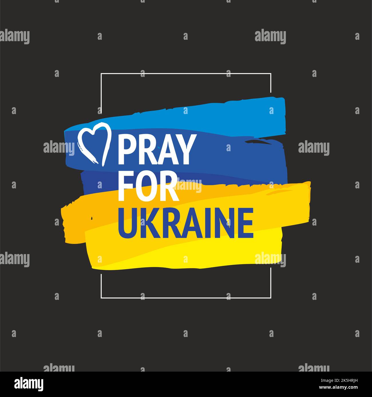 Hand drawn highlighter stripes in colors of ukrainian national flag ...