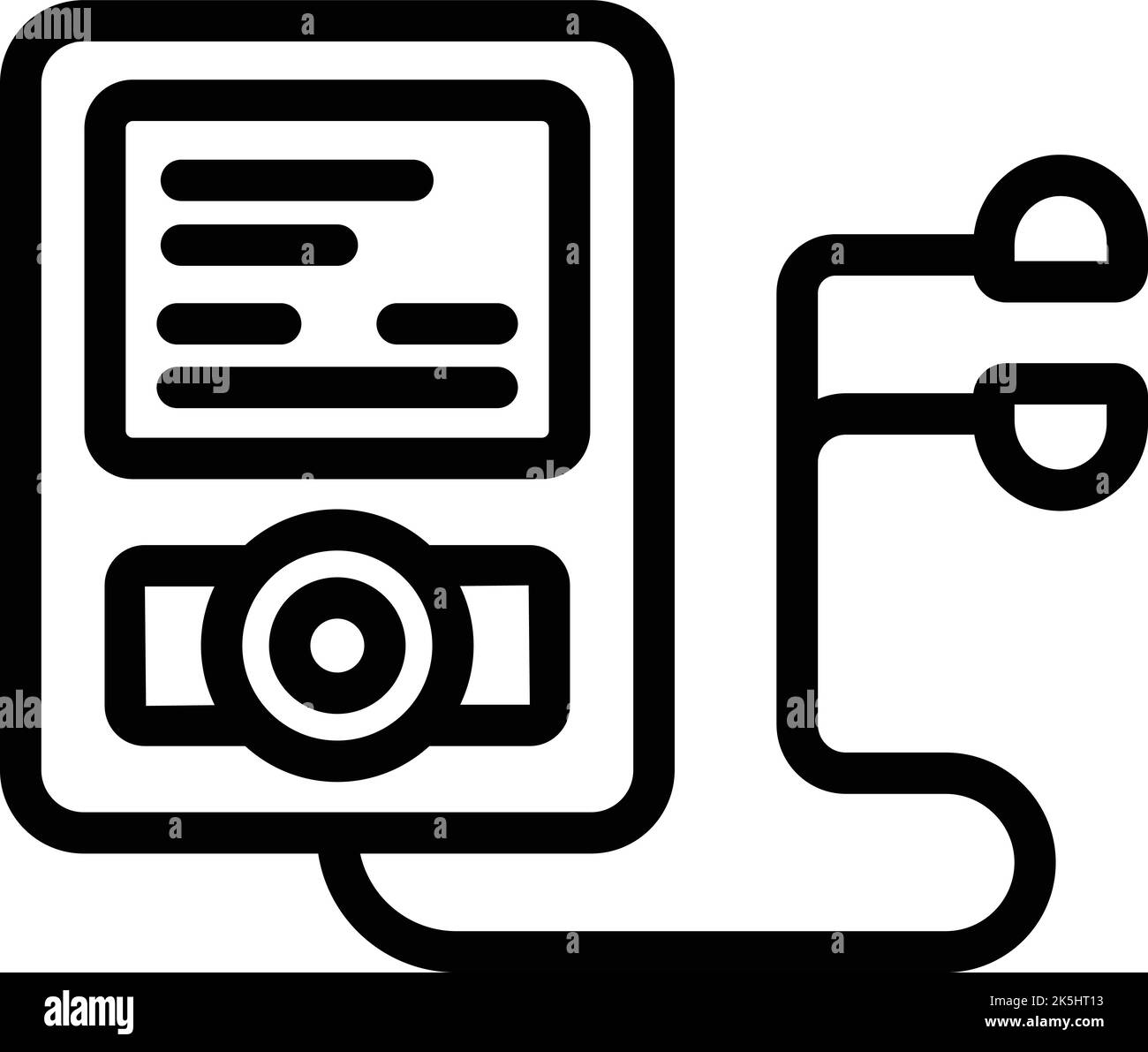 Music Player Gym Icon Outline Vector Info Device Calorie Mobil Stock Vector Image And Art Alamy