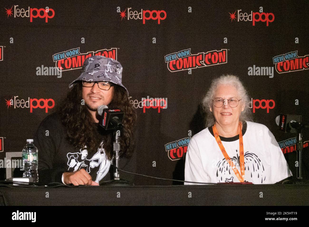 New York, NY, USA. 8th Oct, 2022. Rockin Pins CEO MAURICIO ALVARADO (L ...