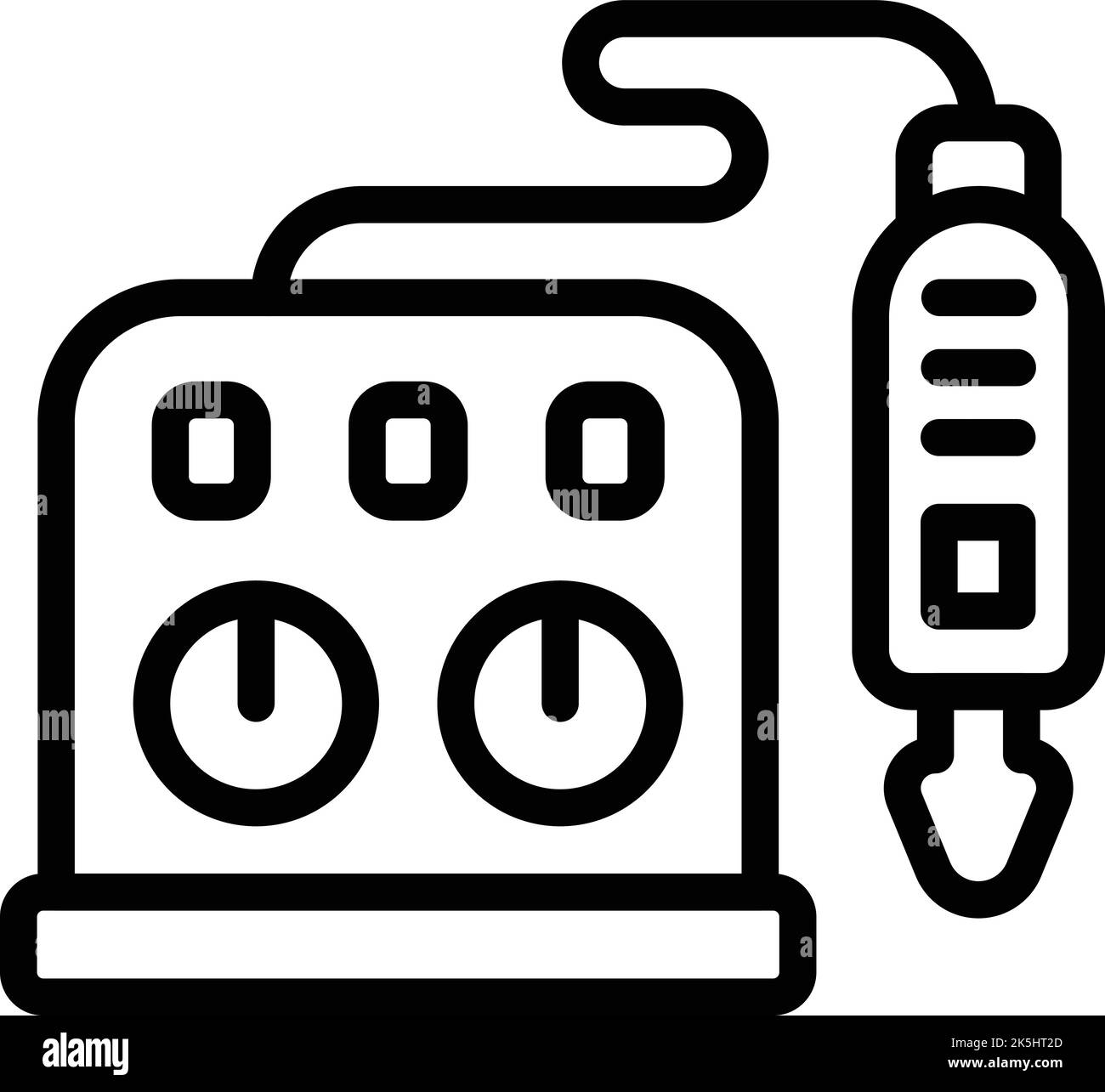 Manicure polish device icon outline vector. Art studio. Care finger ...
