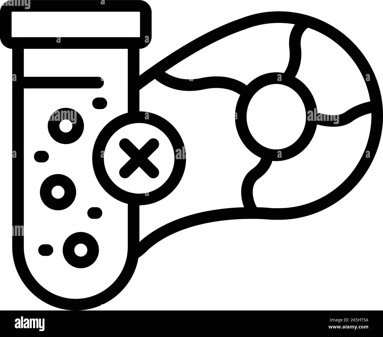 Test tube control icon outline vector. Quality product. Consumer ...