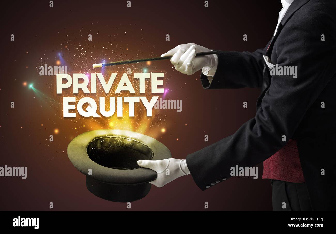 Magician is showing magic trick Stock Photo - Alamy