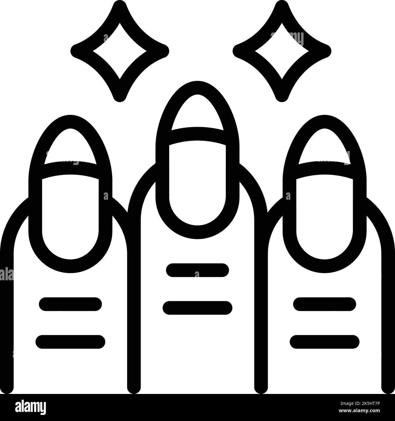 Shiny nail icon outline vector. Polish art. Care beauty Stock Vector ...