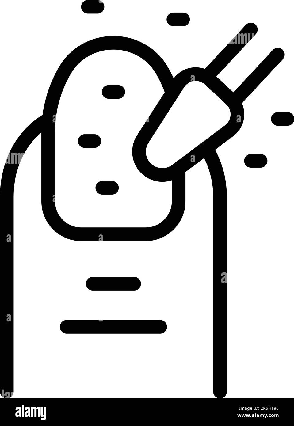 Ingrown toenail vector icon hi-res stock photography and images - Alamy