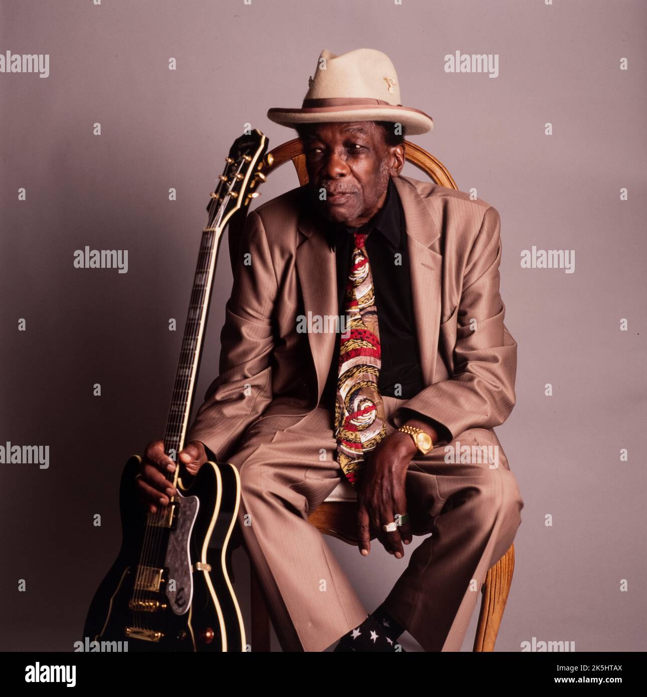 John Lee Hooker portrait session - circa 1993 Credit: Ross Pelton ...