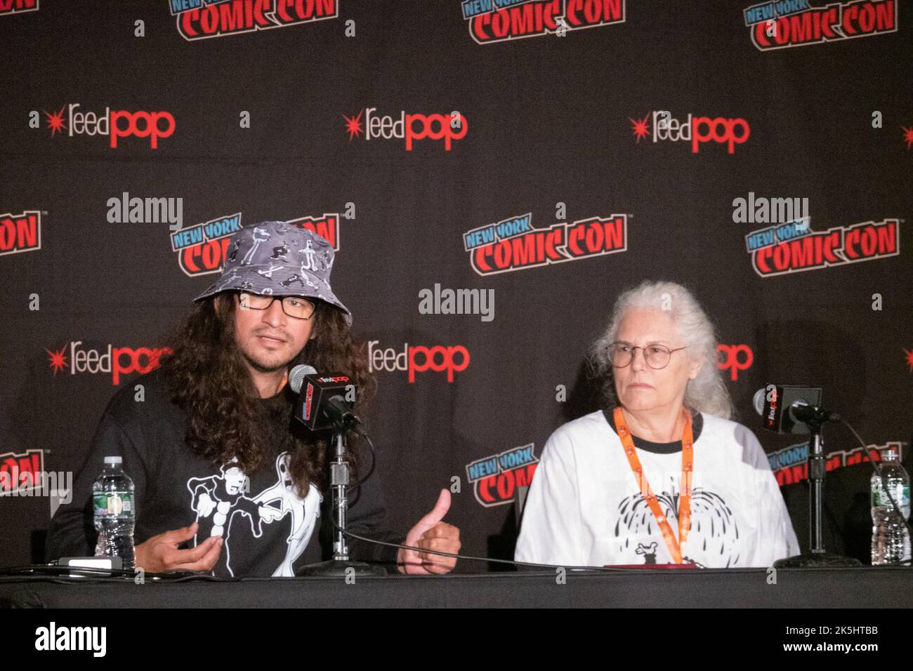 New York, NY, USA. 8th Oct, 2022. Rockin Pins CEO MAURICIO ALVARADO (L ...