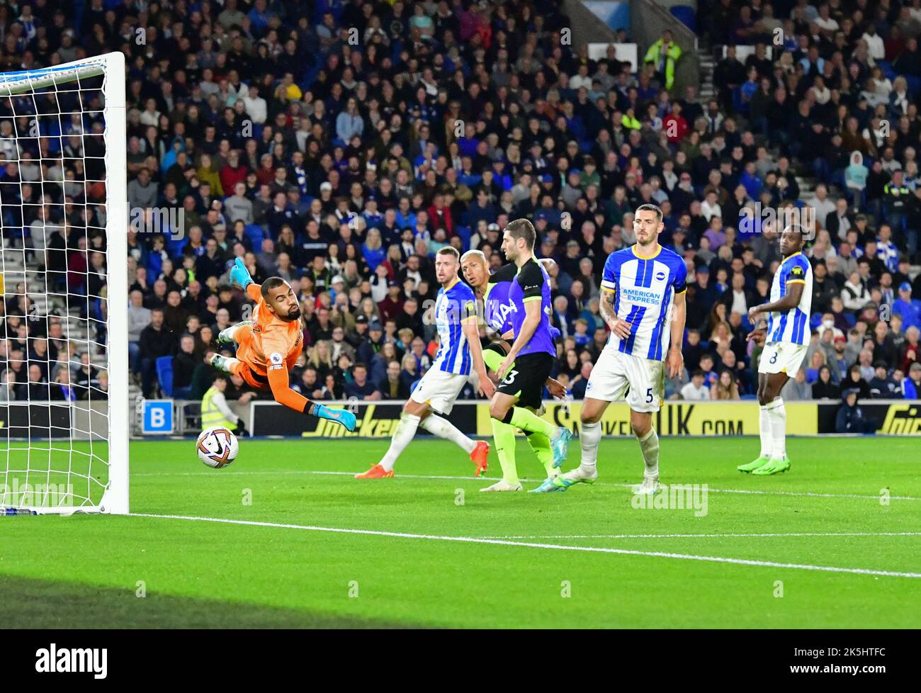 Brighton, UK. 08th Oct, 2022. Robert Sanchez Goalkeeper of Brighton and ...