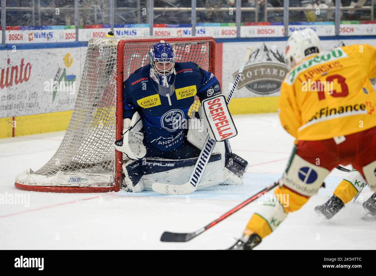 08.10.2022, Ambri, Gottardo Arena, NL: HC Ambri-Piotta - SCL Tigers, #1 ...
