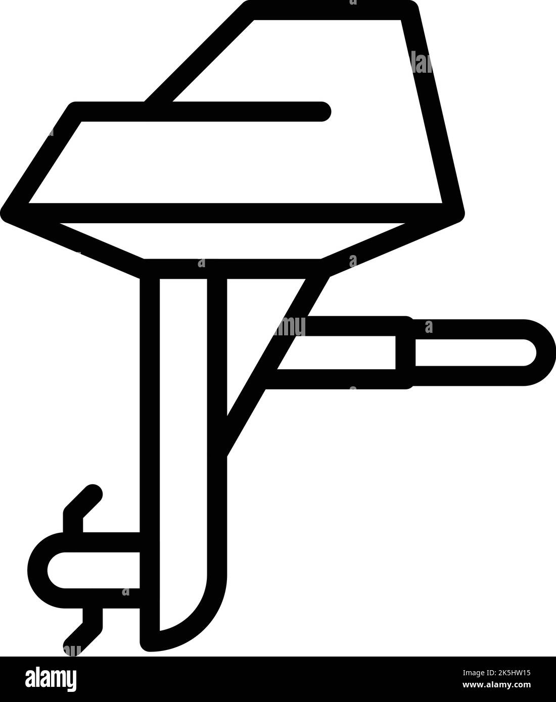 Nautical new motor icon outline vector. Engine boat. Ocean drive Stock ...