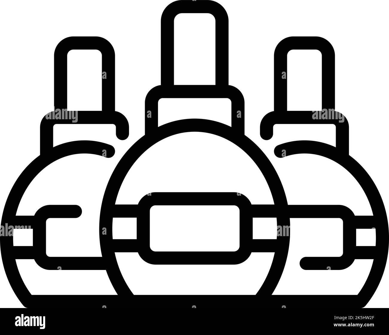 Lips brush icon outline Stock Vector Images - Alamy