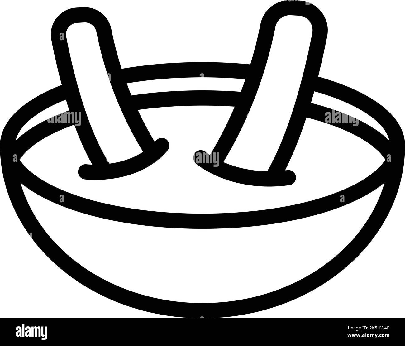 Churro stick icon outline vector. Chocolate food. Spain dessert Stock ...