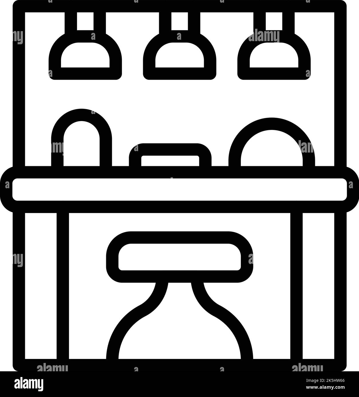 Nail art studio icon outline vector. Polish bar. Care beauty Stock ...