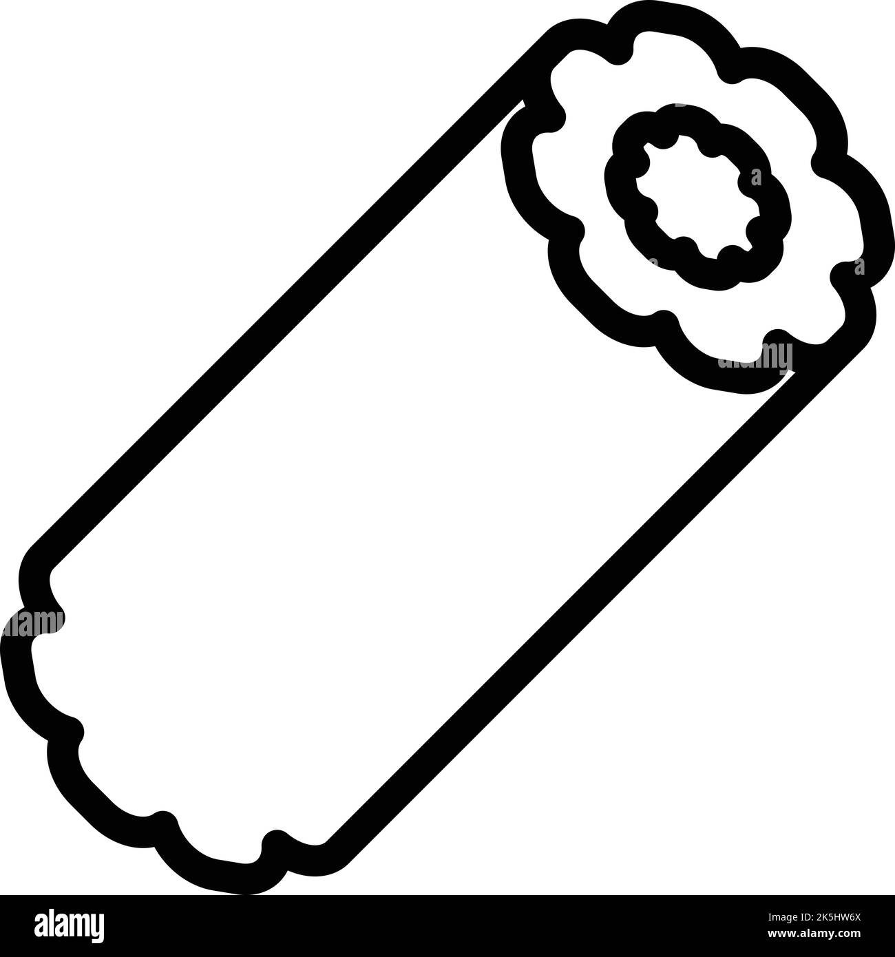 Sweet churro icon outline vector. Spanish food. Chocolate dessert Stock ...