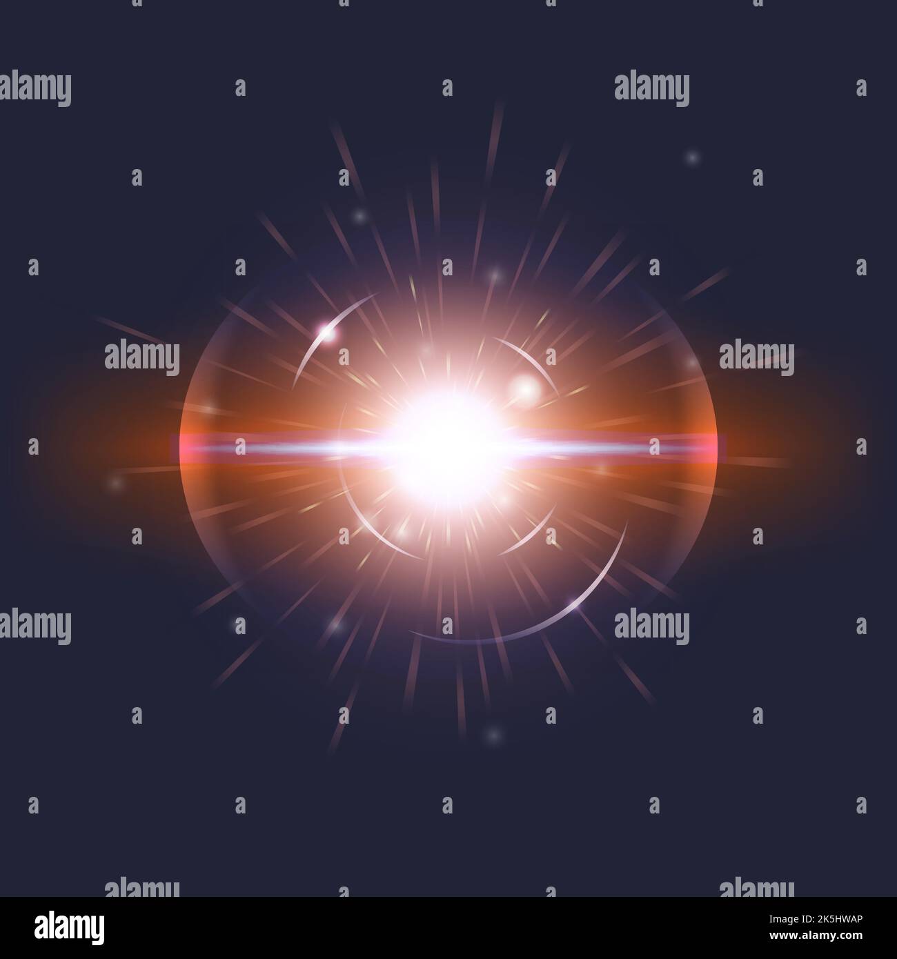 Red shining light explosion on black background. Bright burst poster ...