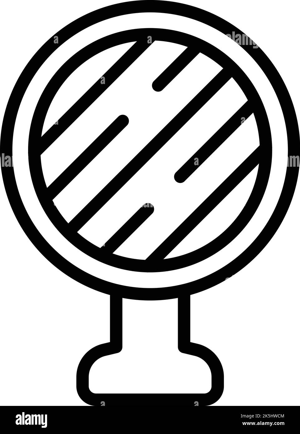 Meat board icon outline vector. Pork food. Ham raw Stock Vector Image ...
