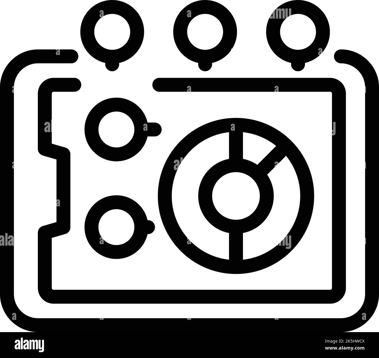 Diet App Circle Icon Outline Vector Counter Mobil Run Program Stock Vector Image And Art Alamy