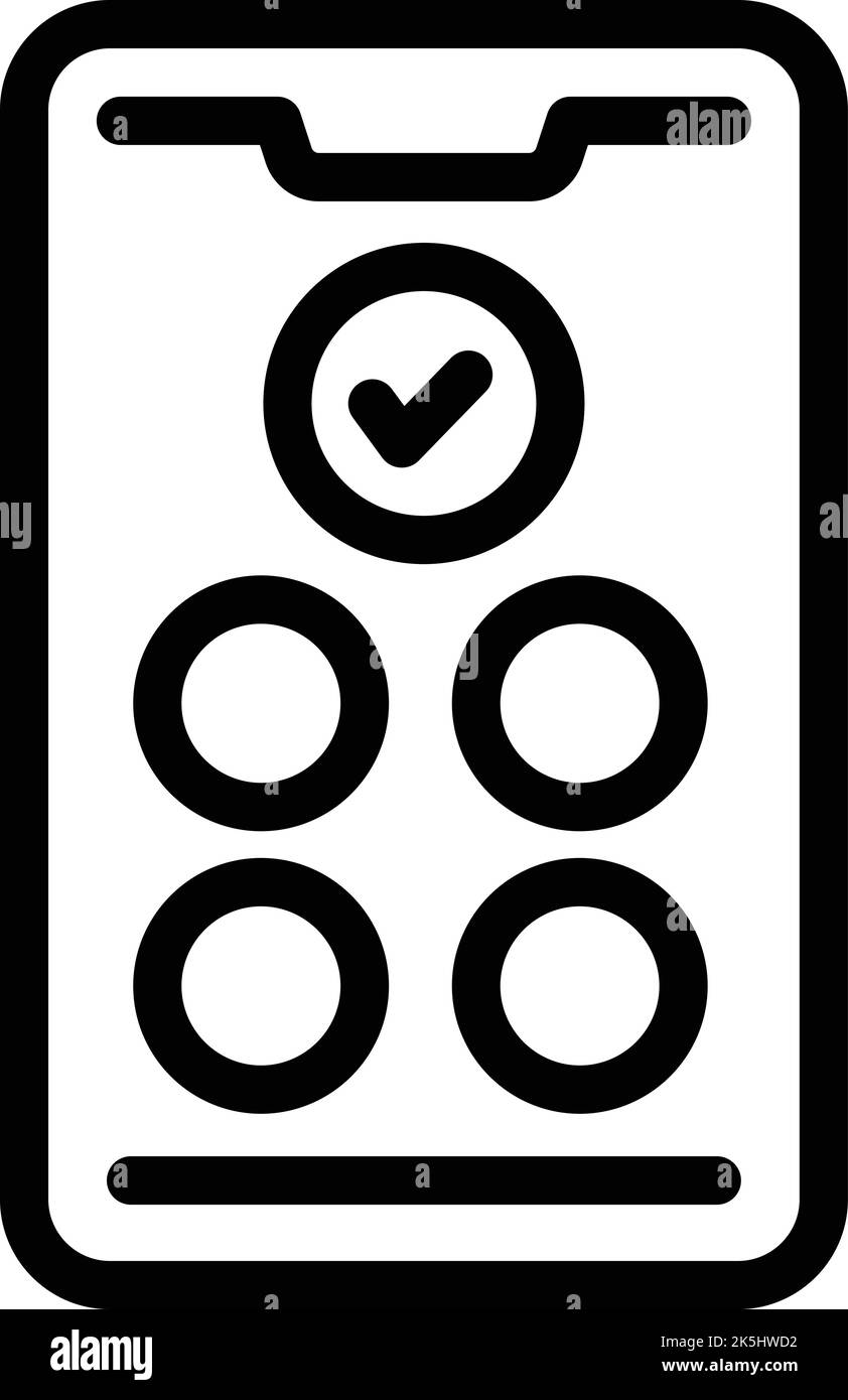 Protein app phone icon outline vector. Care pulse. Counter program ...