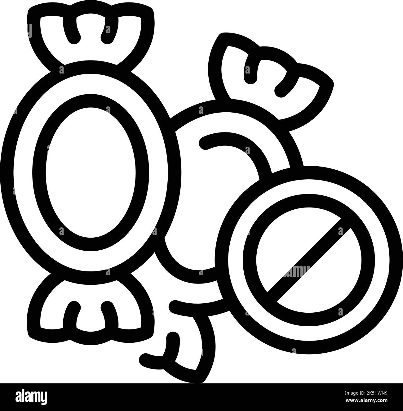 Bon bon icon outline vector. Paleo diet. Free food Stock Vector Image ...