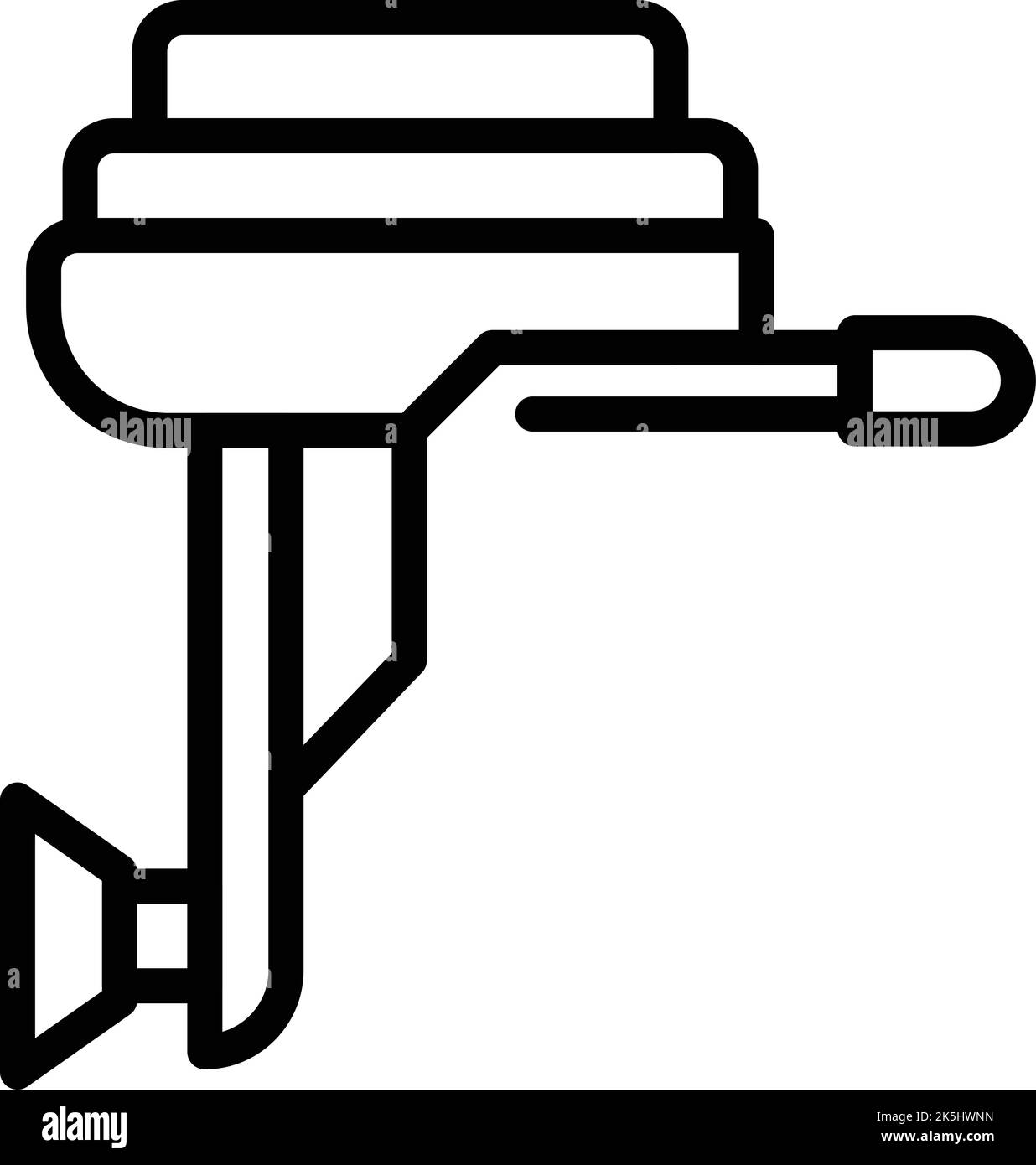 Speed motorboat icon outline vector. Marine motor. Motor engine Stock ...