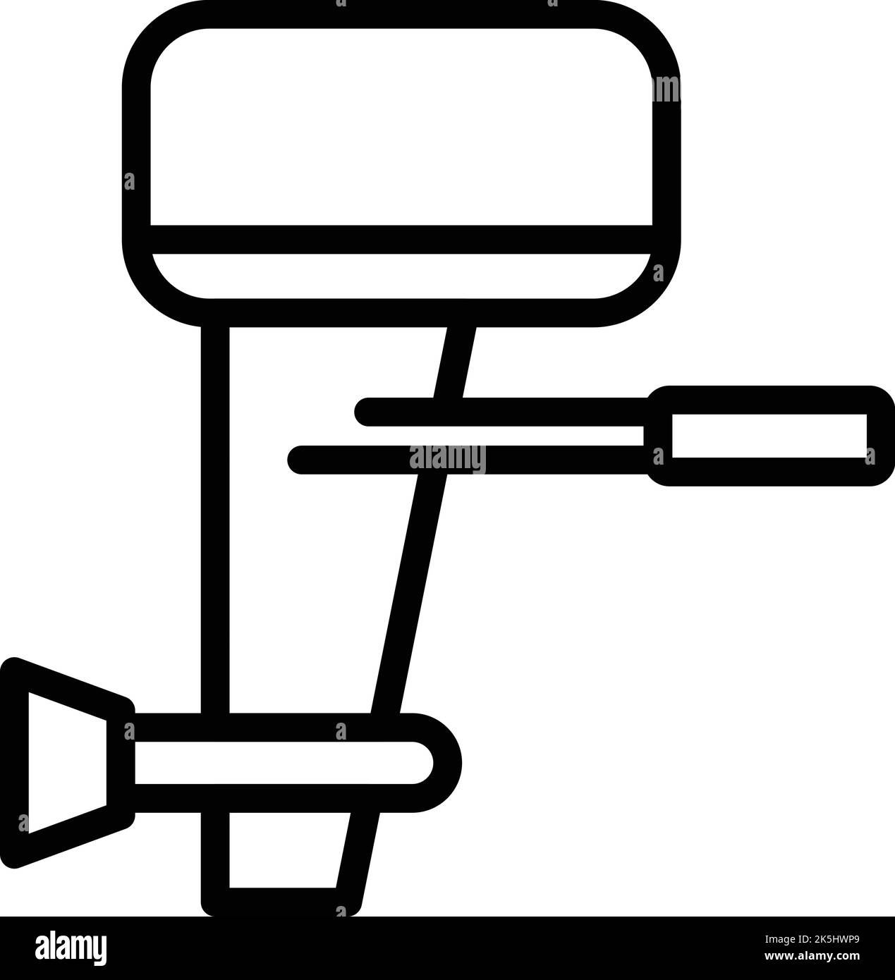 Boat engine propeller small boat Stock Vector Images - Alamy