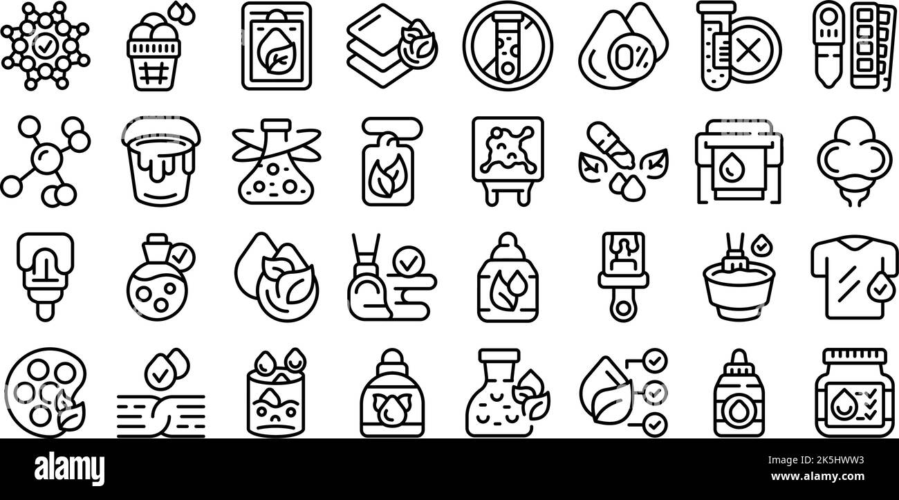 Dyes and dyeing Stock Vector Images - Alamy