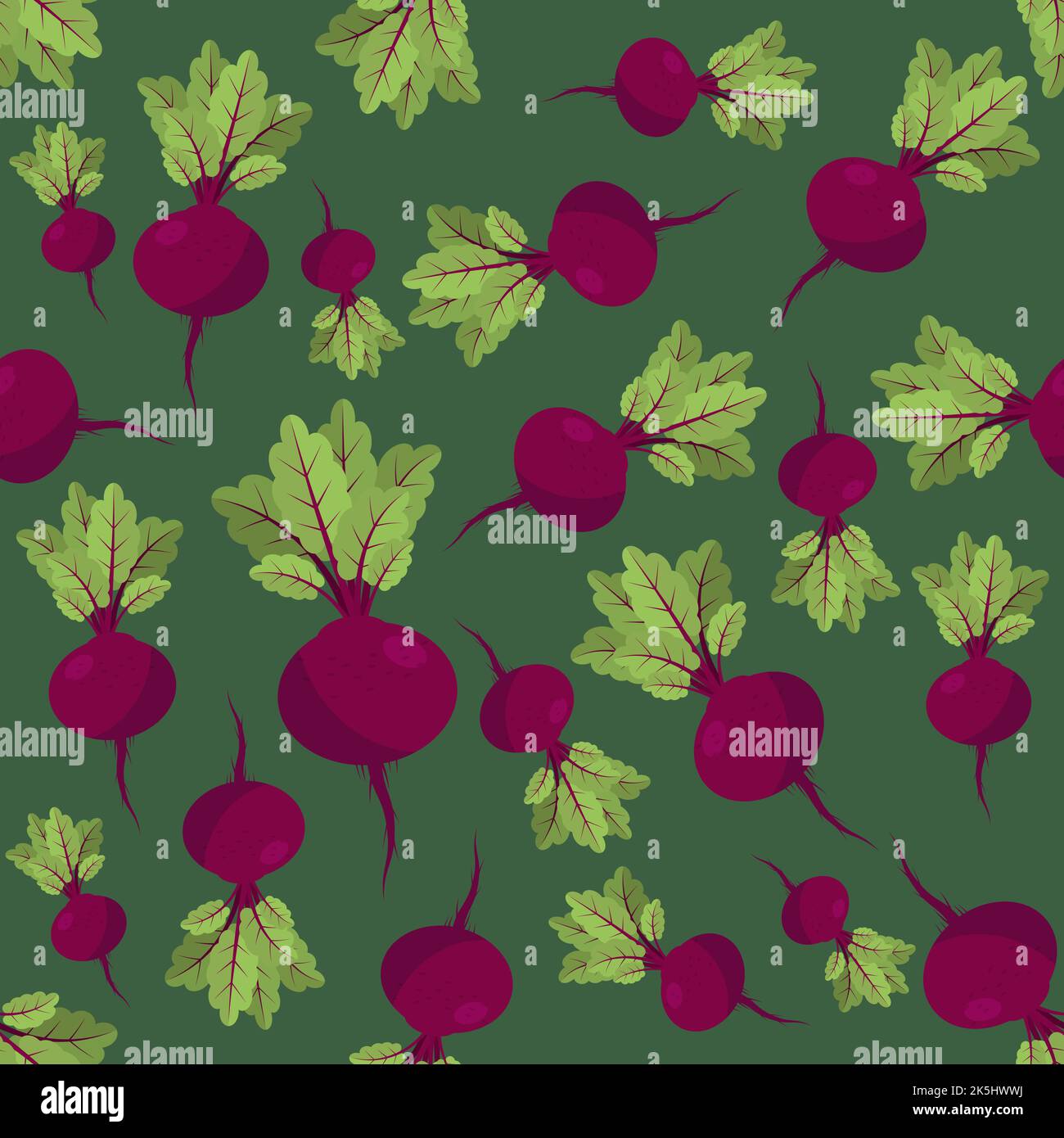 Beetroot leaves pattern Stock Vector Images - Alamy