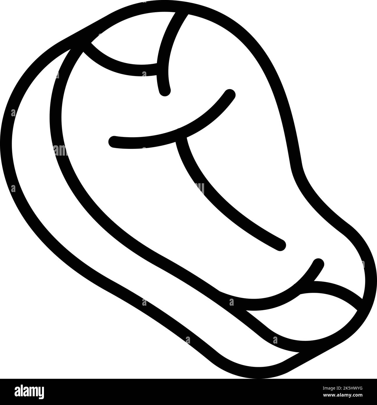 Raw lamb icon outline vector. Pork meat. Food beef Stock Vector Image ...