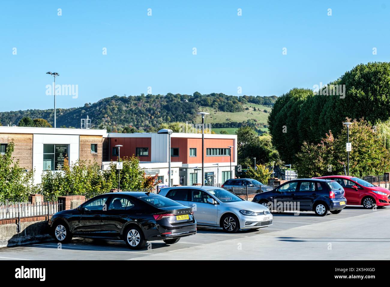 Dorking Surrey Hills UK, October 08 2022, Cars Parked In A Public ...