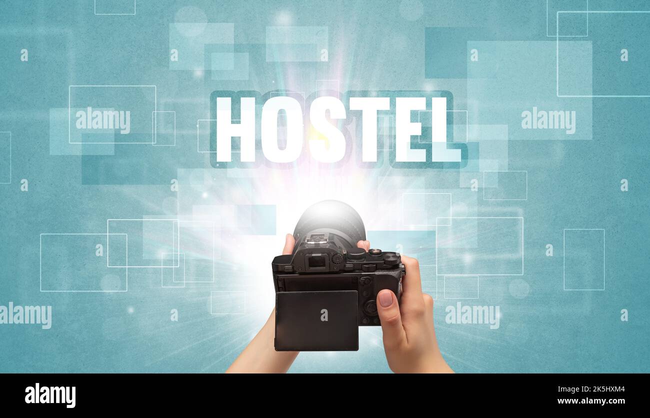 hand holding digital camera, traveling concept Stock Photo - Alamy