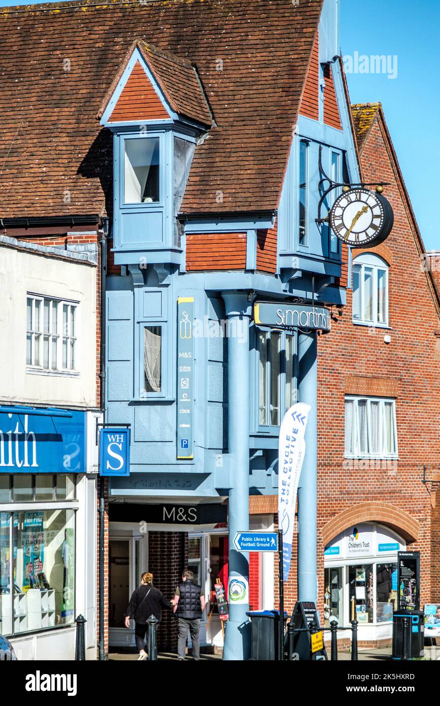 Dorking Surrey Hills UK, October 08 2022, Modern Town Centre ...