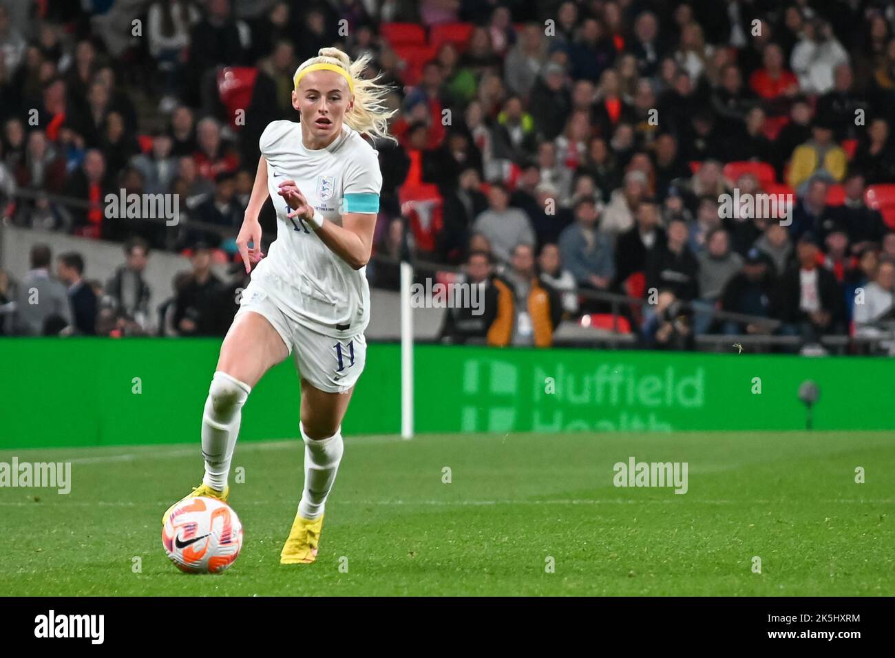 October 8, 2022: Chloe Kelly of England on the attack During the Women ...