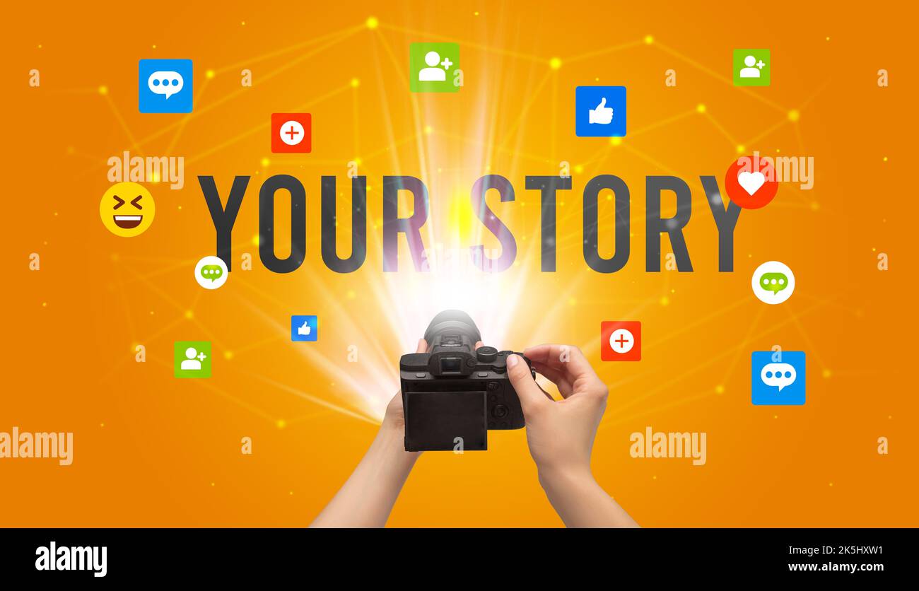 Using camera to capture social media content Stock Photo - Alamy
