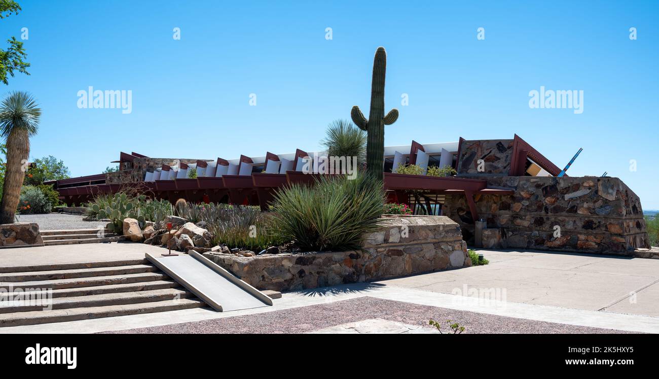 The main building of Frank Lloyd Wright's Taliesin West Stock Photo - Alamy