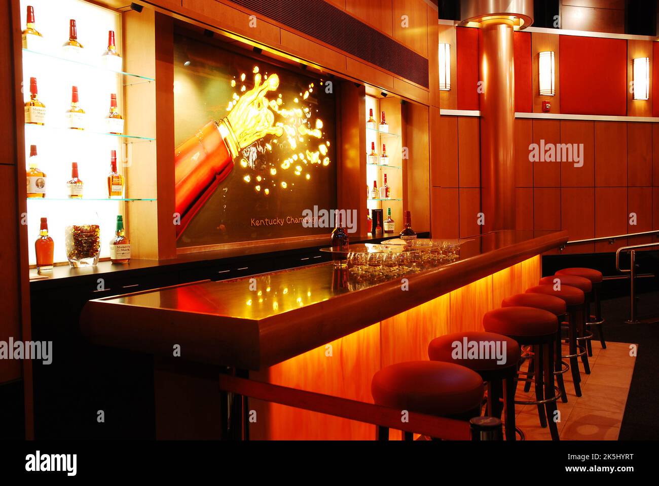 Tour groups are invited to sit and ample the Kentucky bourbon at the ...