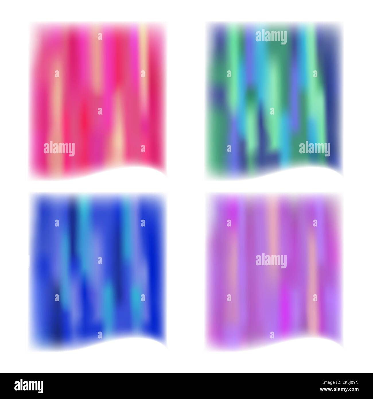 A set of vertically striped gradients. Multi-colored rectangular shape ...