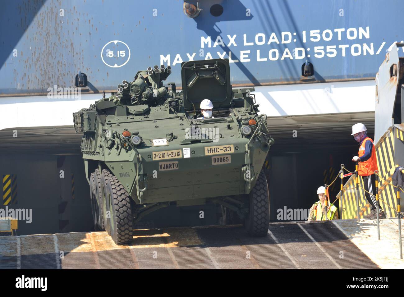 Stryker vehicles from 2nd Stryker Brigade Combat Team, 2nd Infantry ...