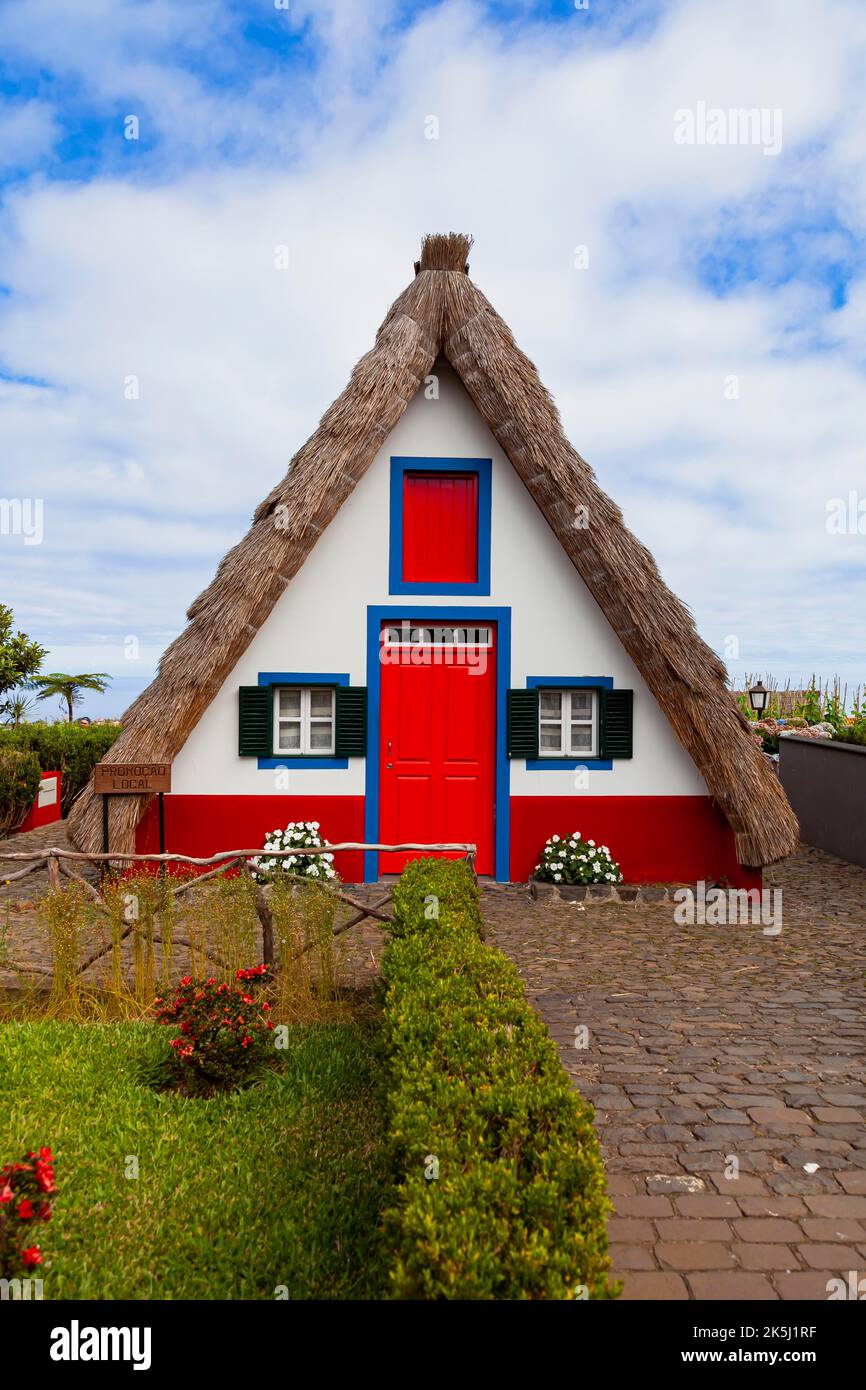 Typical historical traditional cottage santana- houses, Santana ...