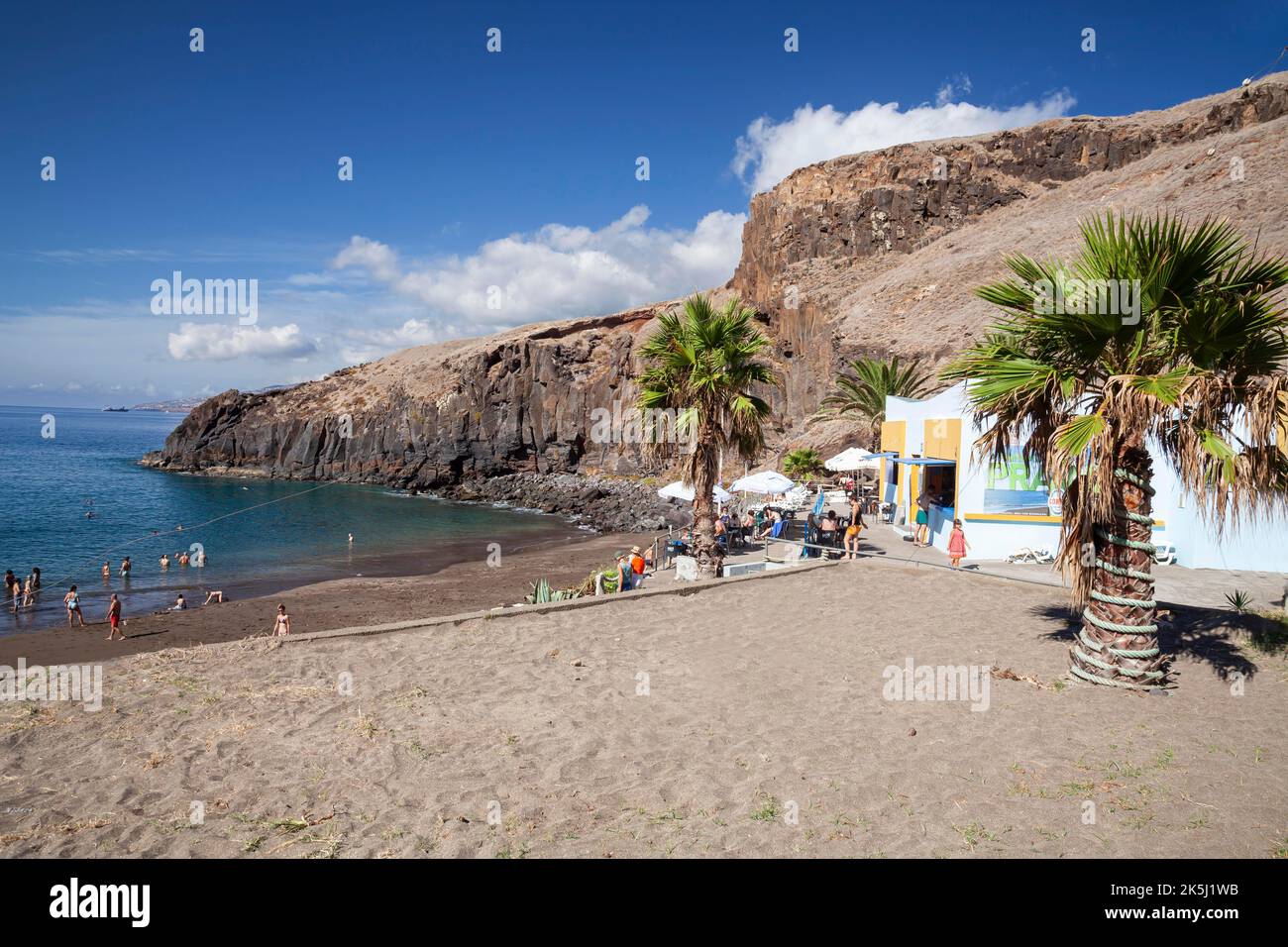 Beach of Canical, Ponta de Sao Lourenco, Madeira, Portugal Stock Photo ...