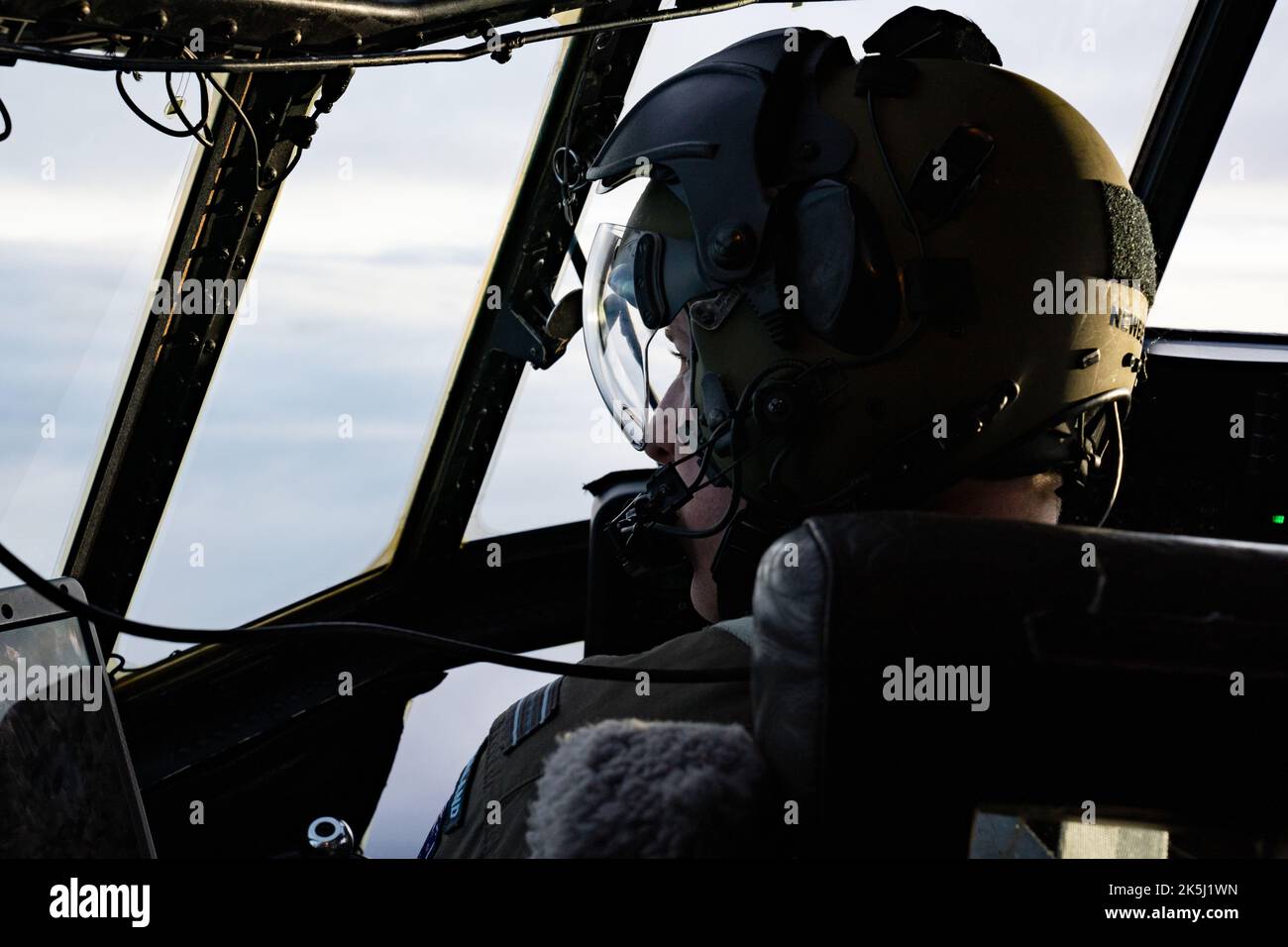 Royal New Zealand Air Force Flight Lieutenant Lachlan Newbery, a C-130H ...
