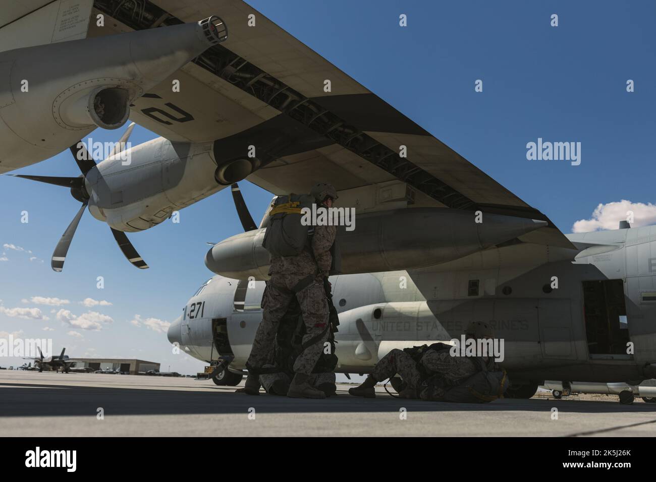 U.S. Marines assigned to Marine Aviation Weapons and Tactics Squadron ...