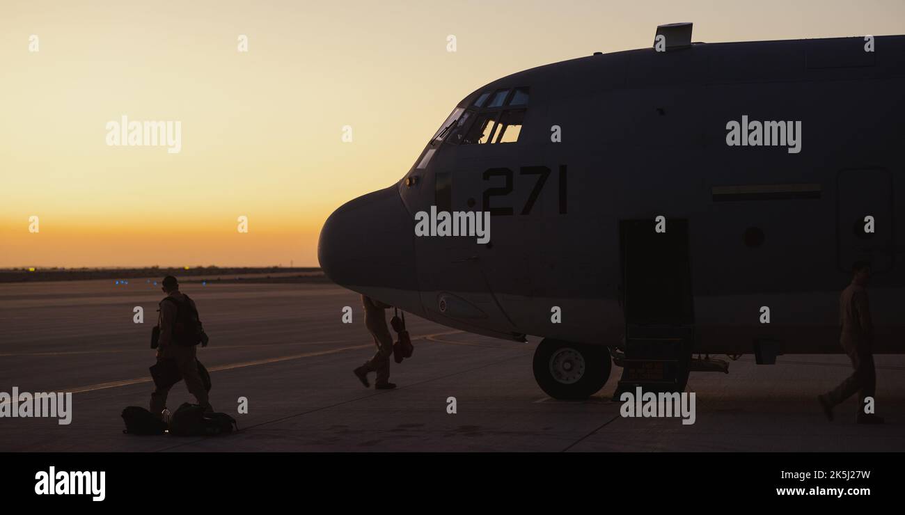 U.S. Marines assigned to Marine Aviation Weapons and Tactics Squadron ...