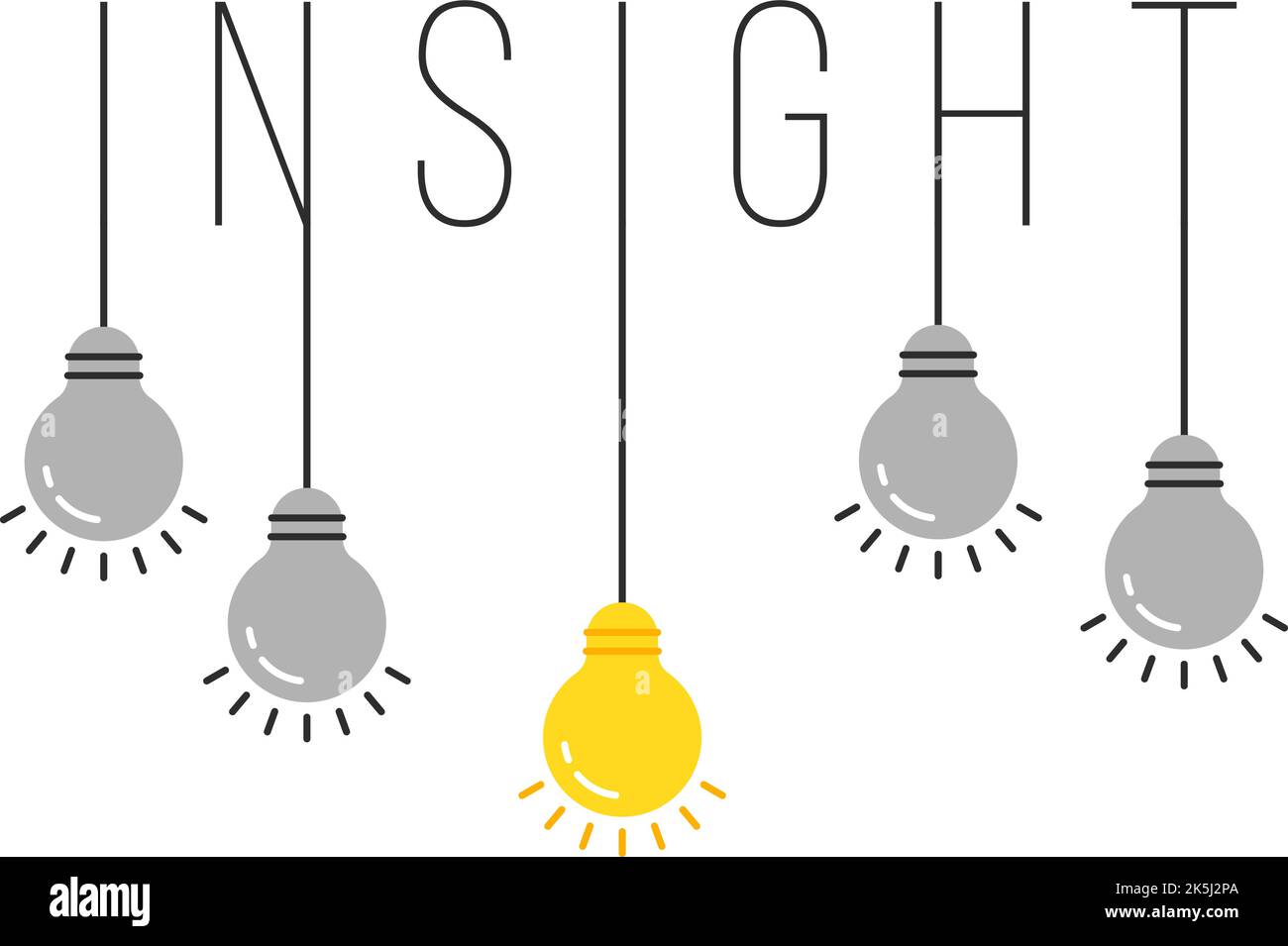 hanging set of bulb like insight Stock Vector Image & Art - Alamy