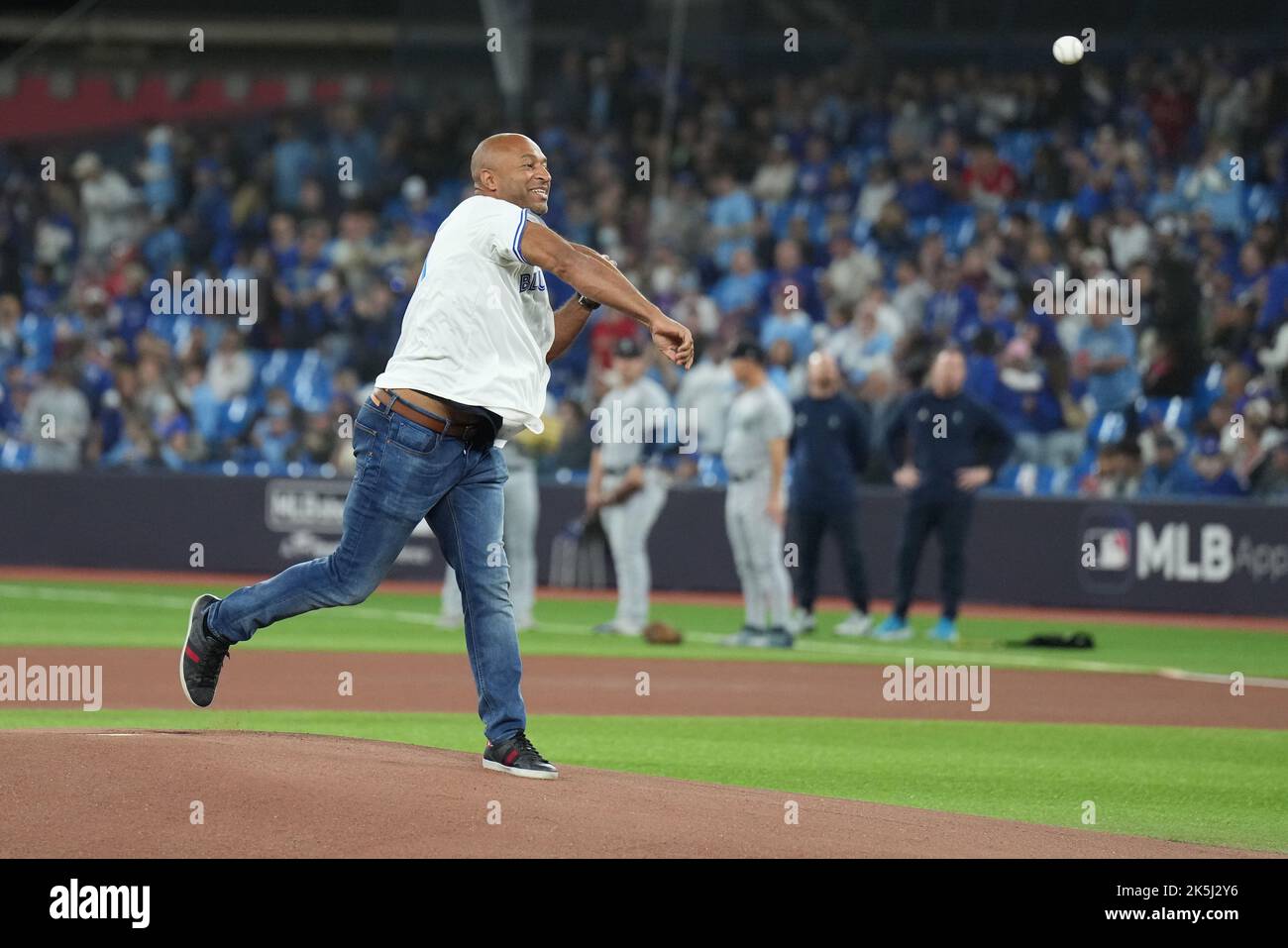 October 8, 2022, Toronto, ON, CANADA: Former Toronto Blue Jays player ...