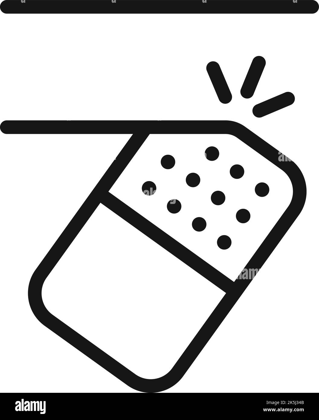 black thin line eraser icon Stock Vector Image & Art - Alamy