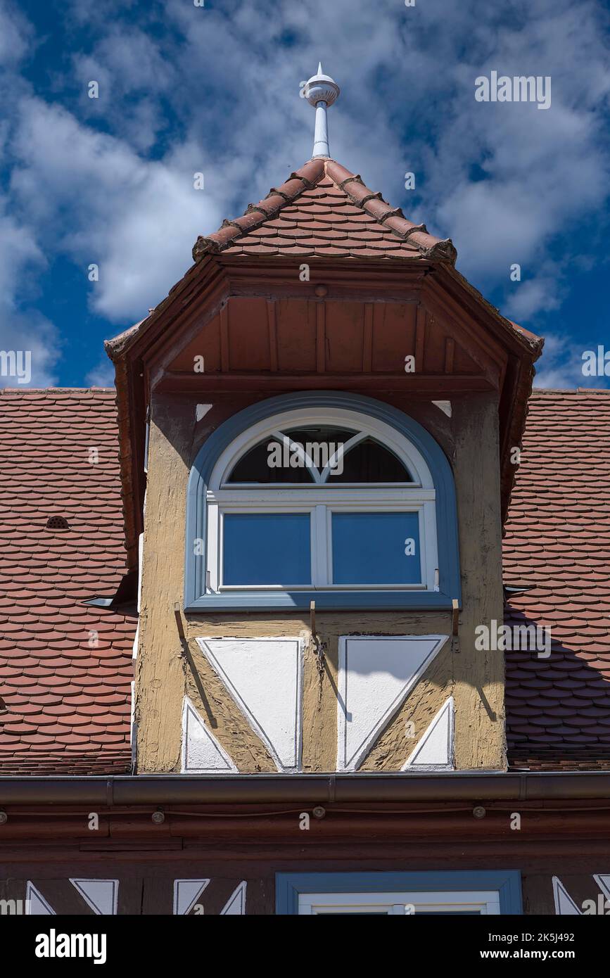 Historic dormer window, 17th century Zeil am Main, Lower Franconia ...