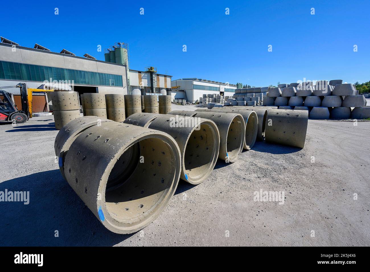 Concrete pipes, precast concrete parts, precast concrete parts plant ...