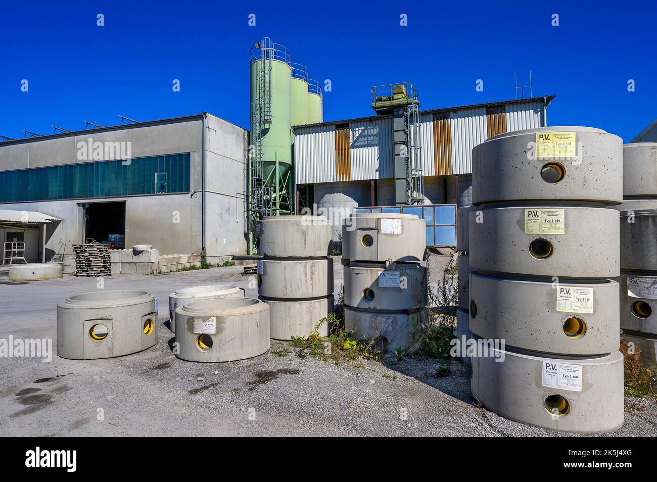 Concrete pipes, precast concrete parts, precast concrete parts plant ...