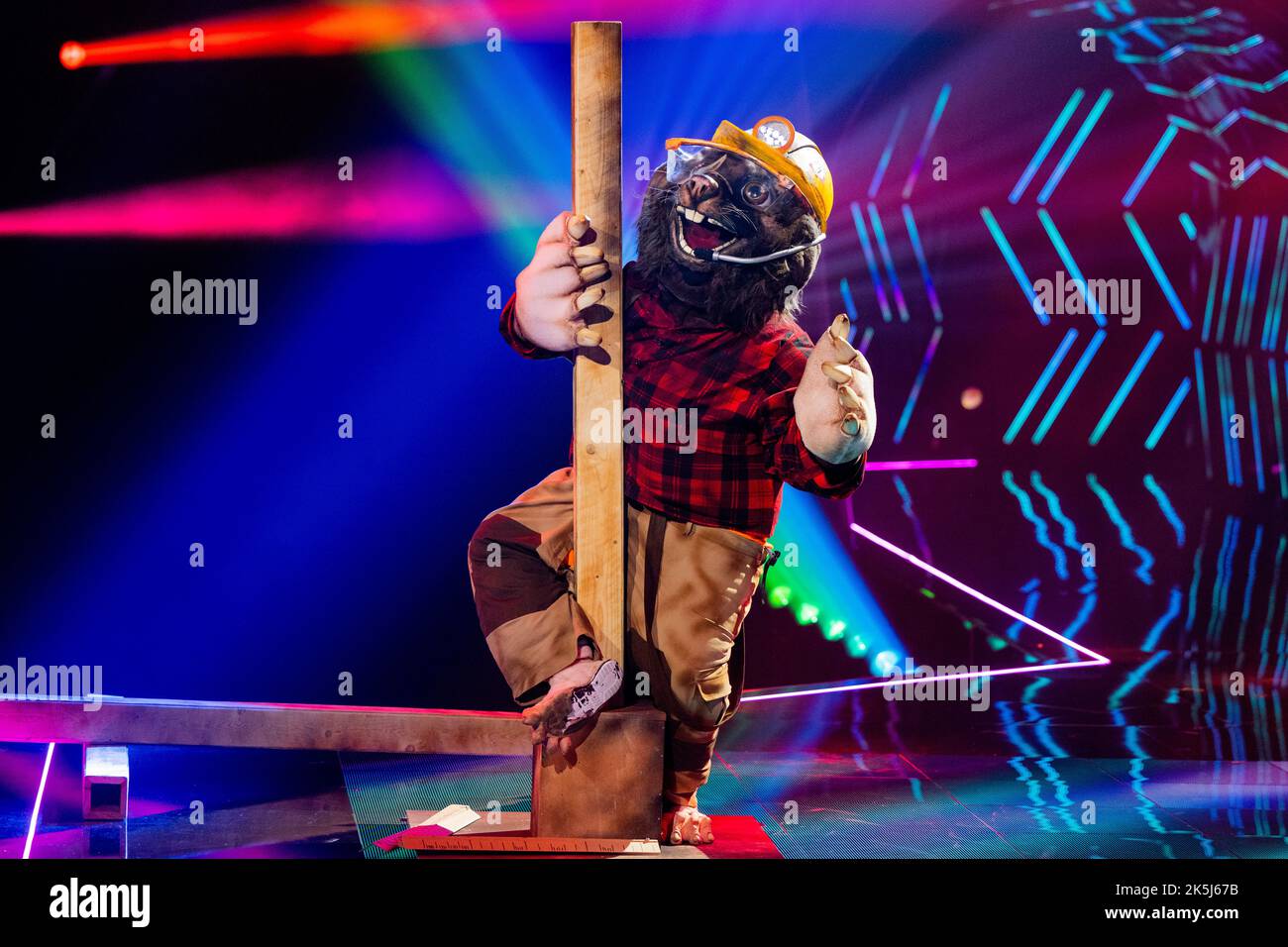 Cologne, Germany. 08th Oct, 2022. The character "The Mole" is on stage ...