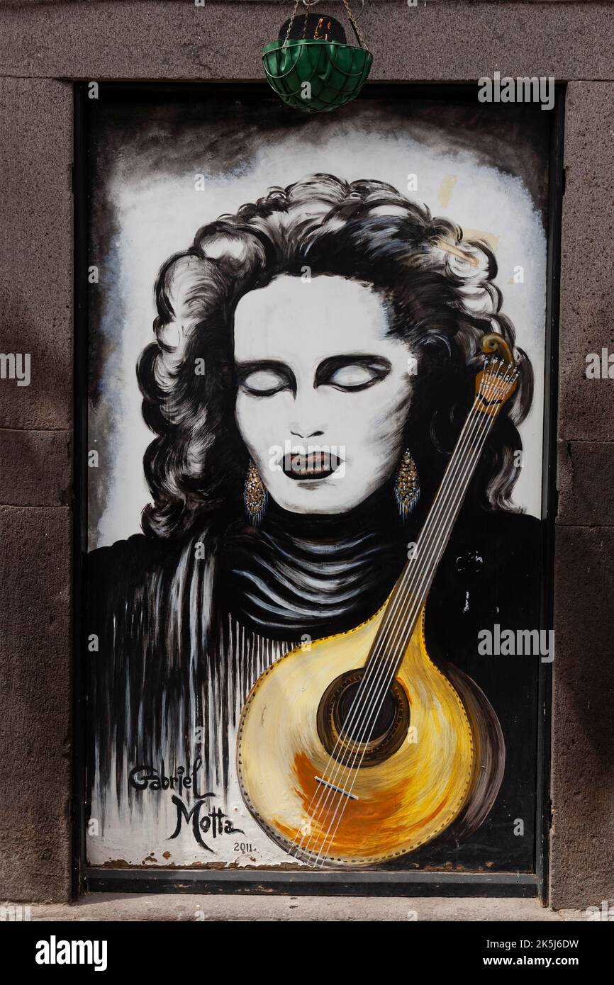 Colourful painted doors in the old town, the art of open doors, in the ...