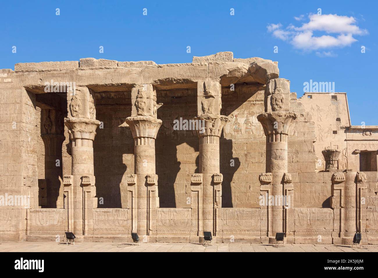 Temple of Edfu, Horus Temple, Edfu, Egypt Stock Photo - Alamy